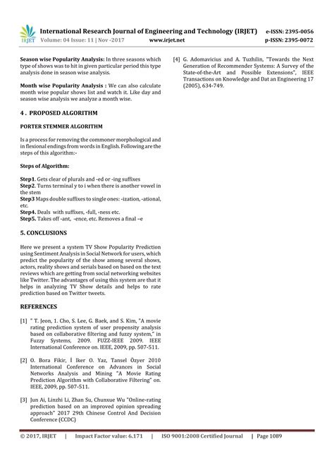 Tv Show Popularity Prediction Using Sentiment Analysis In Social Network Pdf