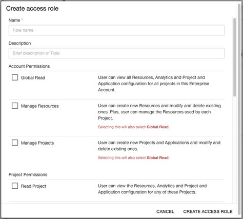 Roles Permissions Schemas