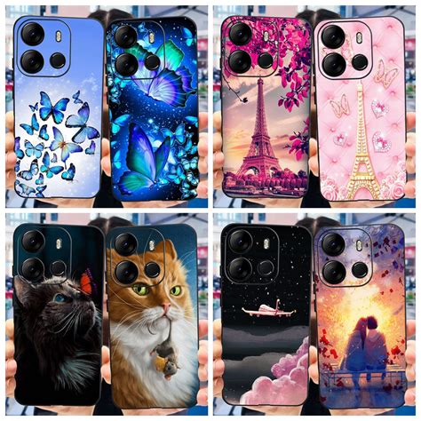 Tecno Spark Go 2023 Casing Silicone Tpu Soft Butterfly Back Cover Tecno Pop 7 Pro Bf7 Phone Case