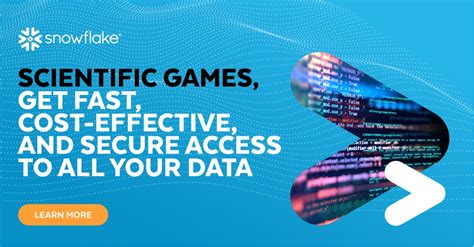 Snowflake On Linkedin Snowflake Scientific Games