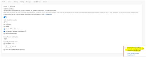 Can T Enable Call Recording In Control Hub Cisco Community