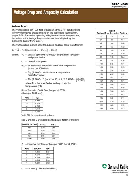 Voltage Drop Calculation Electrical Conductor Electrical Resistance And Conductance