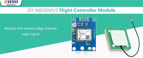 DIGISHUO NEO 6M GPS Flight Controller GY NEO6MV2 Module 3V 5V With Super Strong Ceramic Antenna