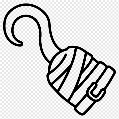 선장 판타지 손 후크 금속 해적 무기 해적 개요 아이콘 Png Pngwing