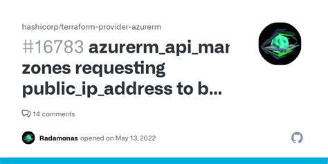Azurerm Api Management Zones Requesting Public Ip Address To Be Provided · Issue 16783