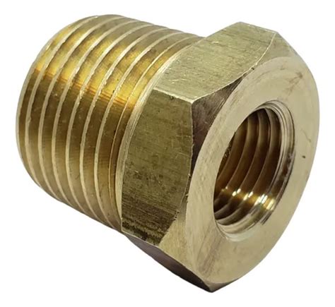 Buje Reducción Entrerosca Macho 34 X Hembra 12 De Bronce Mercadolibre