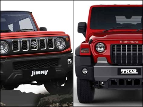 Maruti Suzuki Jimny Vs Mahindra Thar Specifications Comparison