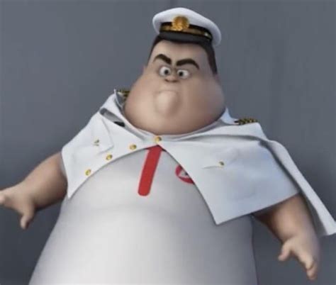 In Wall E 2008 The Captain Is Physically Incapable Of Wearing The Original Captains Uniform So