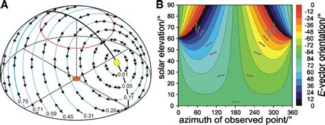 The Sky Polarization Pattern A Pattern Of Polarization According To Download Scientific