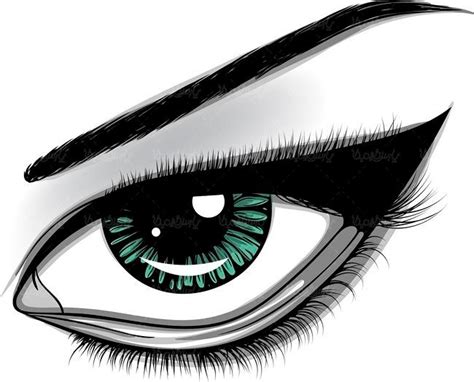 وکتور چشم وکتور آرایش چشم و ابرو وکتور سالن زیبایی1 ایران طرح