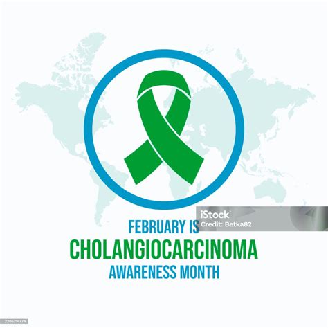 February Is Cholangiocarcinoma Awareness Month Poster Vector