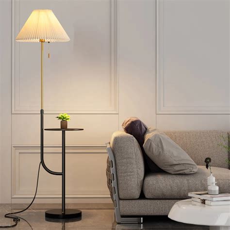 빈티지 주름 무선 충전 플로어 램프 거실 침실 스탠딩 램프 침실 머리맡 Led 주변 조명 Aliexpress