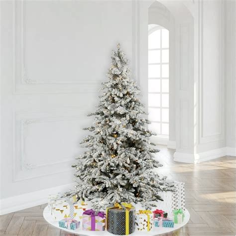 Vickerman 65 Flocked Utica Fir Artificial Christmas Tree Warm White