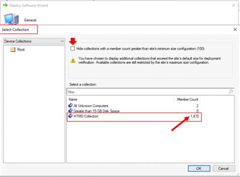 How To Configure Collection Size Limits For Task Sequence Deployment Settings Configuration