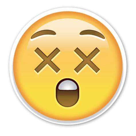 Смайлик скрещенные глаза ПНГ на Прозрачном Фоне • Скачать Png Смайлик скрещенные глаза