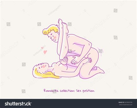 Kama Sutra Sex Position Man On Stock Vector Royalty Free 587809799 Shutterstock