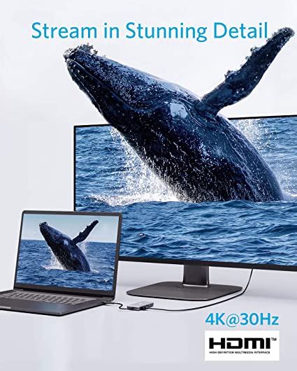 Anker 341 USB C Hub 7 In 1 With 4K HDMI 100W Power Delivery