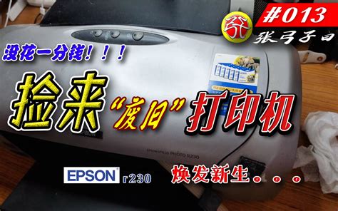 捡来的 报废 爱普生Epson 打印机 暴力维修 没花一分钱 竟然修好了 哔哩哔哩 bilibili