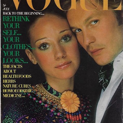 Vogue Magazine July 1970 Marisa Berenson Helmut Berger Magazine Canteen