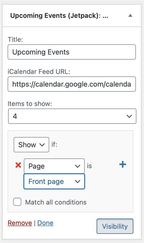 Jetpack Widget Visibility Uci Sites