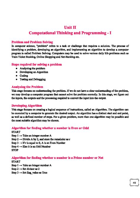 Python Ebook 11 Class Unit Ii Computational Thinking And Programming