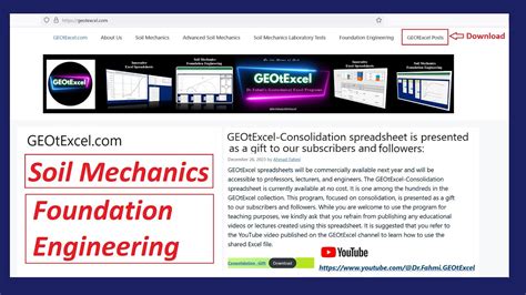 Geotechnical Excel Spreadsheets Foundation Engineering Excel Spreadsheetgeotexcel