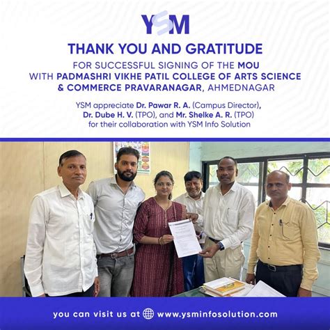 ysm info solution on linkedin ysminfosolution padmashrivikhepatilcollege artssciencecommerce…
