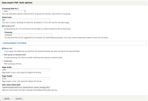 Views Data Export Pdf
