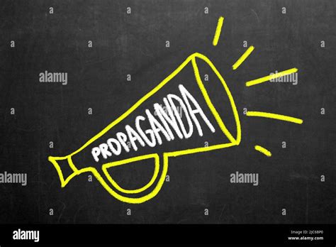 Propaganda And Fake News Concept A Megaphone With The Word Propaganda