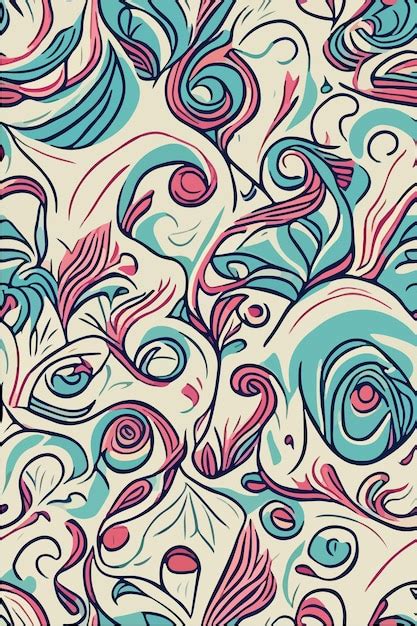 Premium Vector Seamless Abstract Swirl Pattern