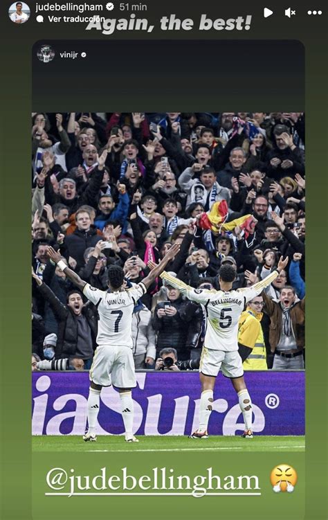 استوری بلینگام واسه خودش و وینیسیوس دوباره بهترین‌ها🧨🧨🧨🧨 طرفداری