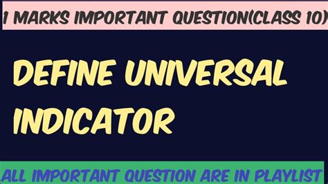 Universal Indicator English Definition At Todd Reno Blog