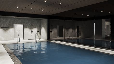 Интериор на модерен спа център Impress