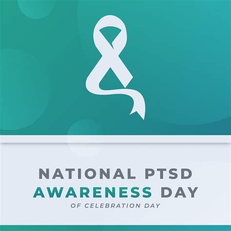 Premium Vector Happy Ptsd Awareness Day Celebration Design
