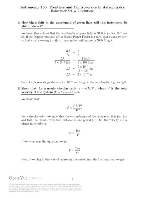 astronomy 160 frontiers and controversies in astrophysics homework set