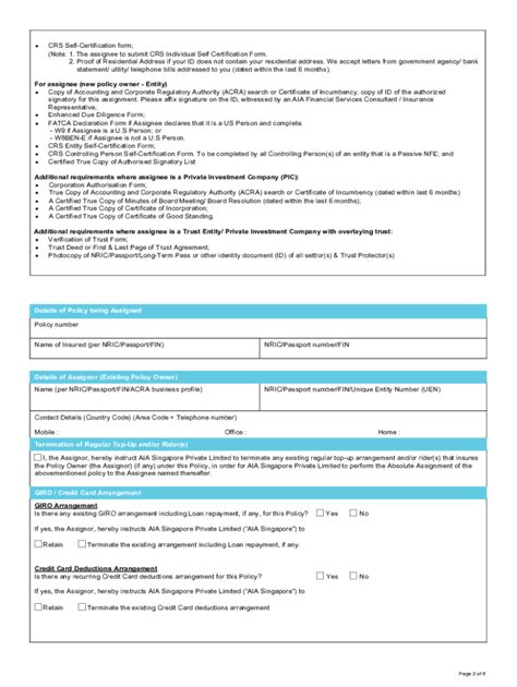fillable online absolute assignment form singapore fax email print pdffiller