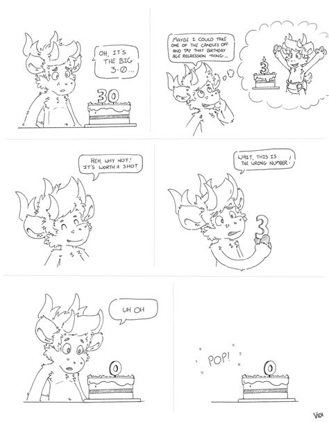 Birthday Age Regression Comic — Weasyl