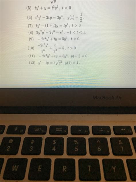 Solved Solve The Following Des And Ivps For The Ivps Give