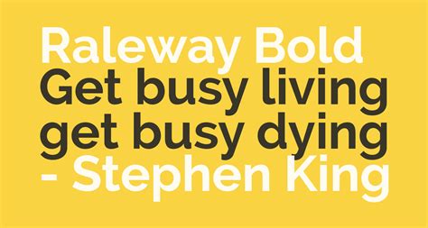 Raleway Bold Free Font What Font Is