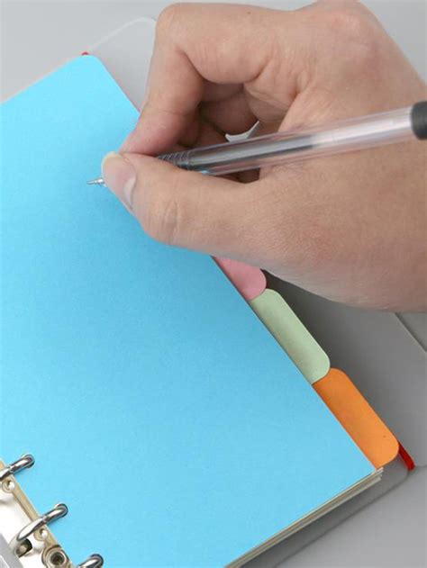 5pcs Random Color Binder Index Divider Artofit