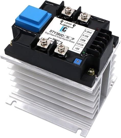 Ssr 220V 380V 60A 80A Enhanced Full Isolation Single Phase AC Voltage Regulator Module Power