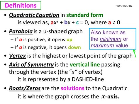 Quadratic Equation Definition Quadratic Equation In Bengali