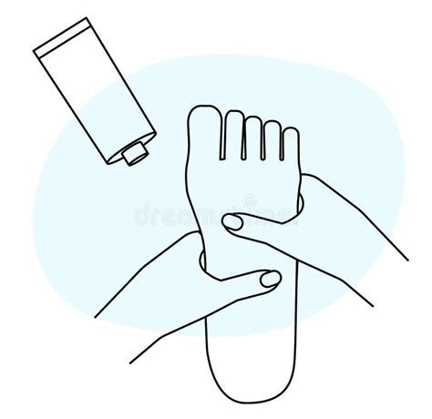Manual Massage Of Foot Care Stock Vector Illustration Of Massage