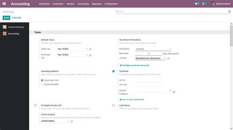 Configurable Options In Accounting Module Introduction To Odoo