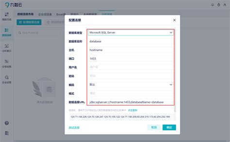 Microsoft SQL Server 数据连接 九数云帮助文档