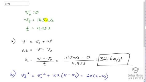 Openstax College Physics Chapter 2 Problem 37 Problems And Exercises