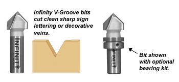 V Groove Bits Infinity Tools