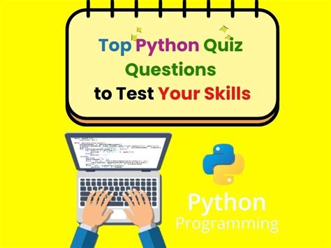 top python quiz questions to test your skills teaching resources
