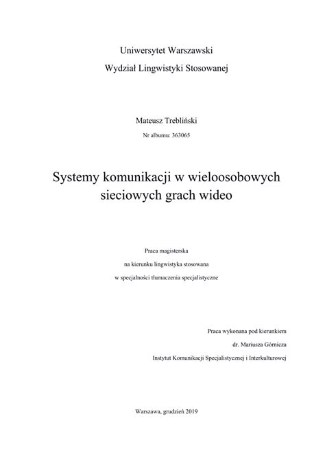 Pdf Communication Systems In Multiplayer Online Video Games