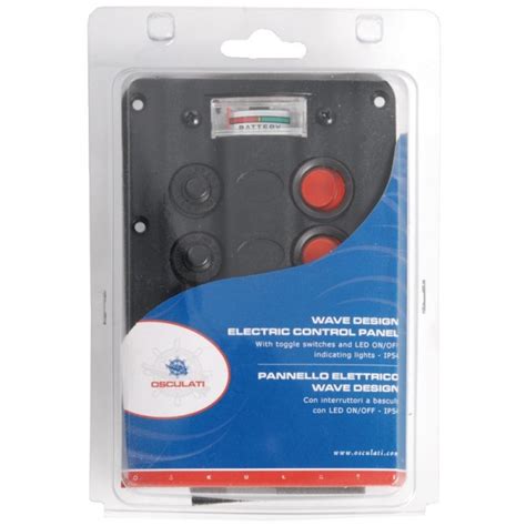 Osculati Wave 3 12v Voltmeter Electrical Panel Osc 14 104 05 Comptoir Nautique